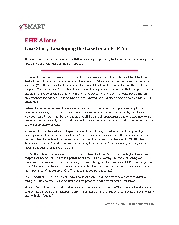 Designing Effective EHR Alerts | SMART Toolkit | Ohio State Medical Center