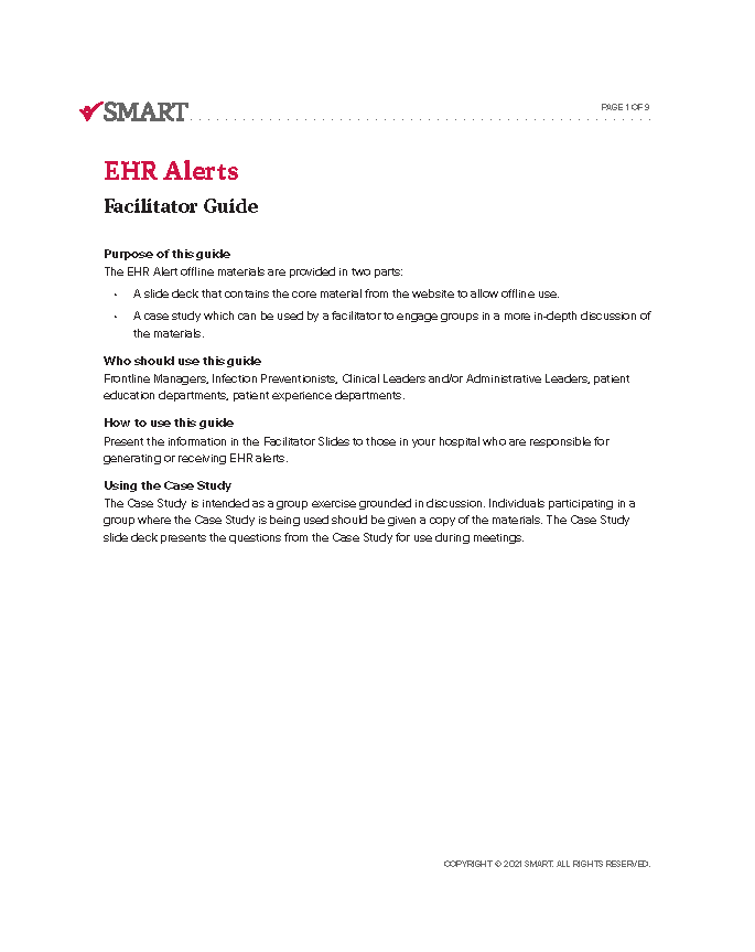 Designing Effective EHR Alerts | SMART Toolkit | Ohio State Medical Center