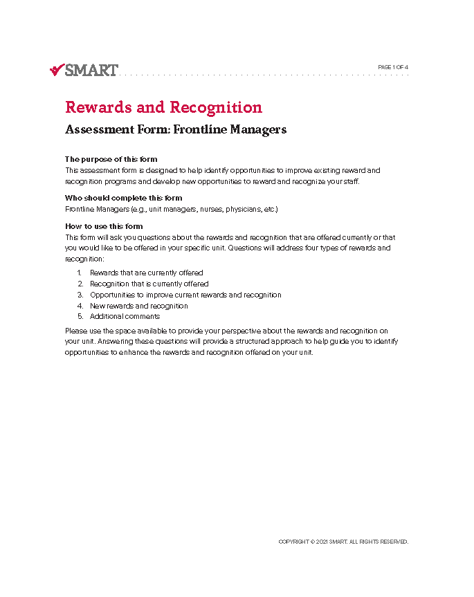 What Are Rewards And Recognition? | SMART Toolkit | Ohio State Medical ...