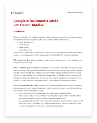 What are Tiered Huddles? | SMART Toolkit | Ohio State Medical Center