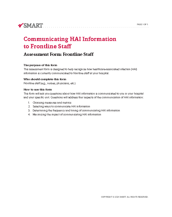 Why Meaningful Communication of HAI Information to Frontline Staff ...